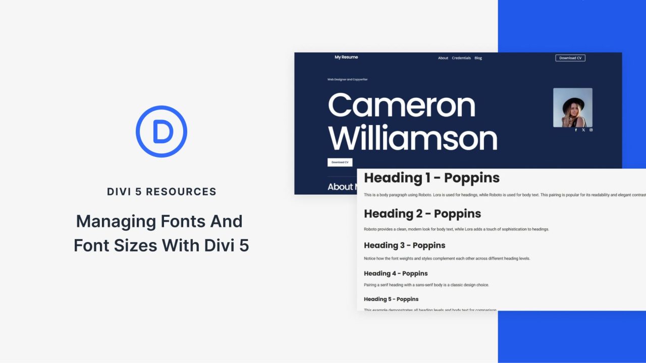Managing Fonts And Font Sizes With Divi 5