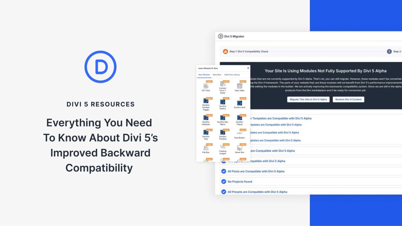 Everything You Need To Know About Divi 5's Improved Backward Compatibility