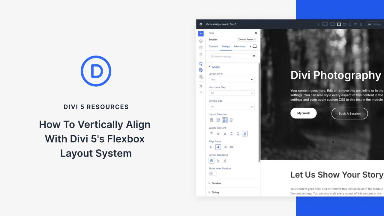 How To Vertically Align With Divi 5's Flexbox Layout System